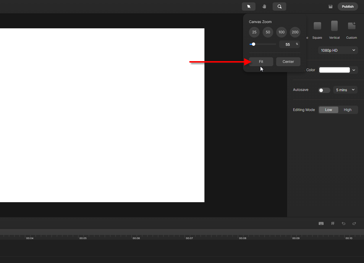 How To Zoom Fit Canvas CreateStudioPRO